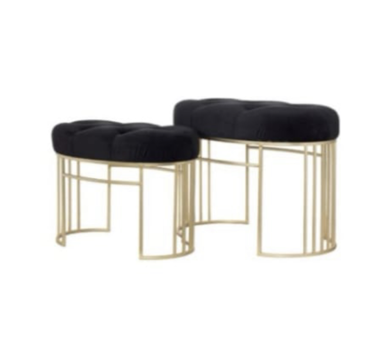 Black Velvet Automan Set – Goddess Interiors